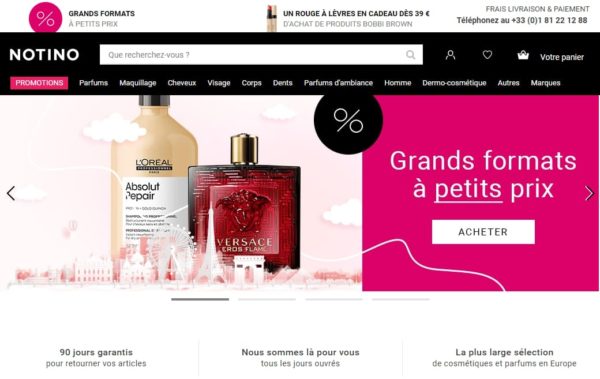 Test et avis Notino : bon plan ou arnaque