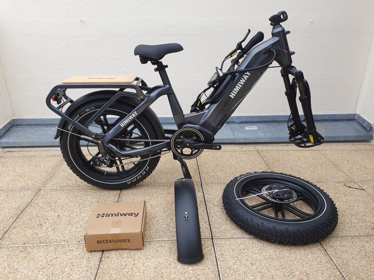 Test et avis du vélo cargo électrique Himiway Big Dog - Testavis.fr